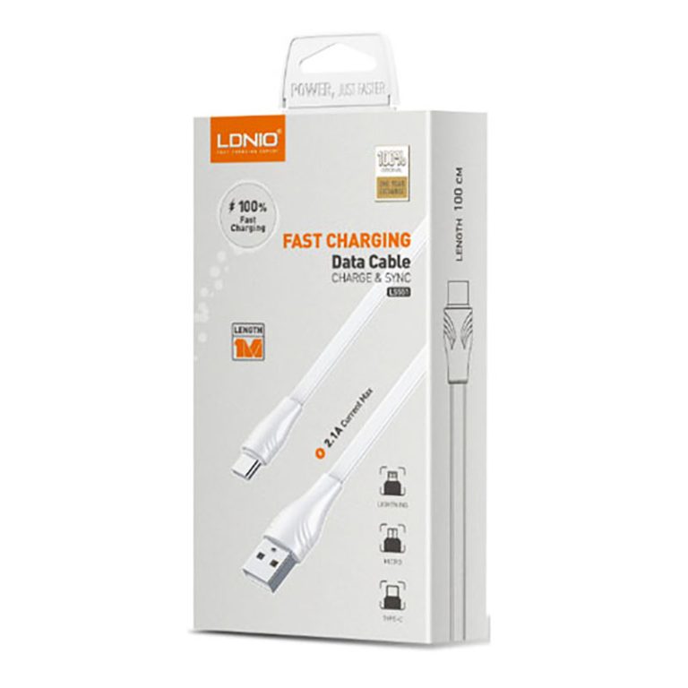 LDNIO CABLE micro usb ls551 – فروشگاه شهر نرم‌افزار